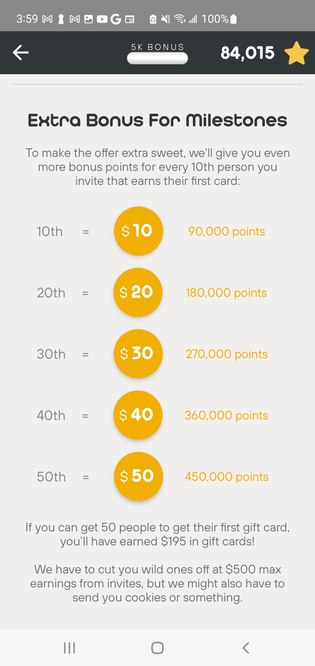 How do I Invite my Friends to play your app and earn additional points ...